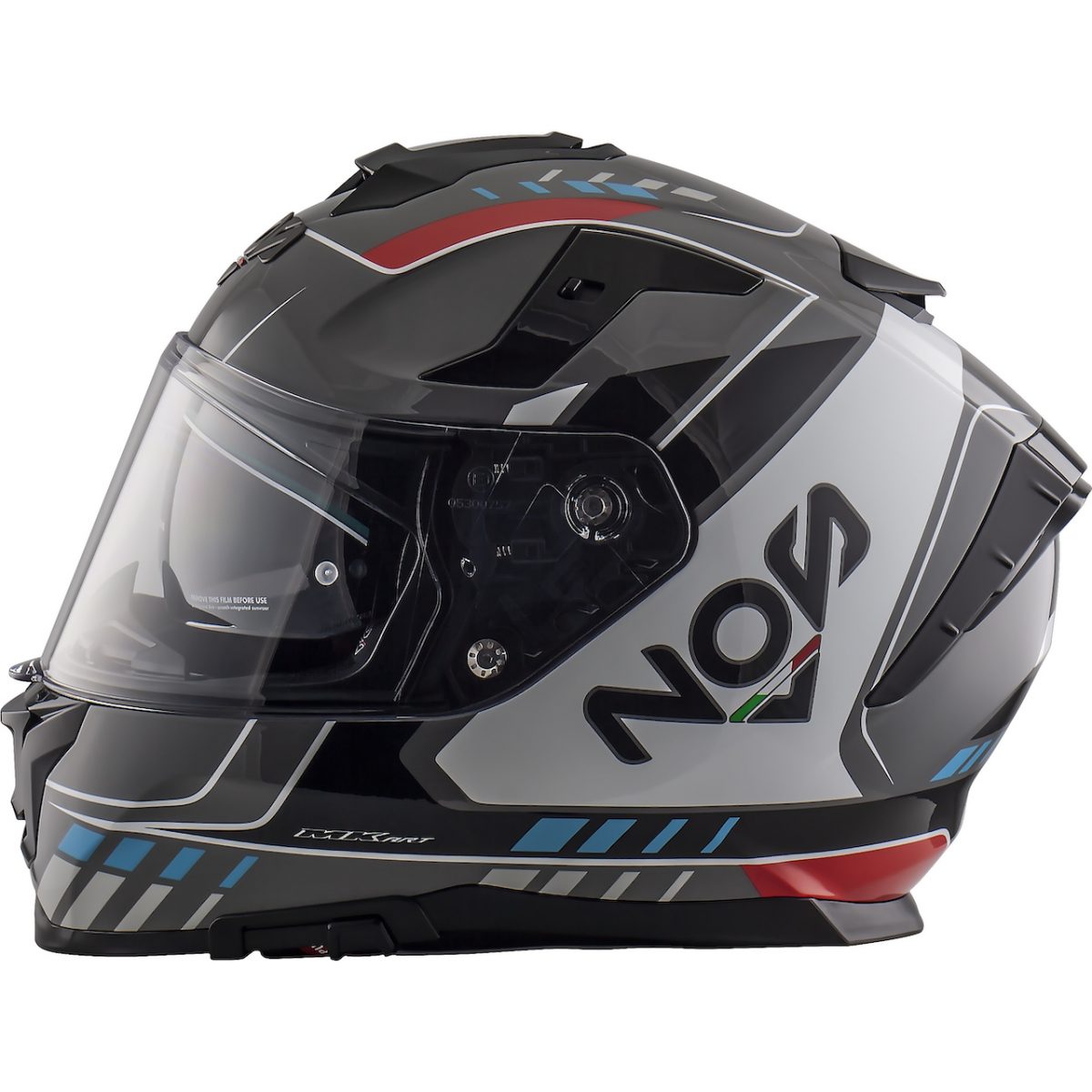 NOS NS-10 Mig Red/Blue: casco, descrizione, caratteristiche, informazioni