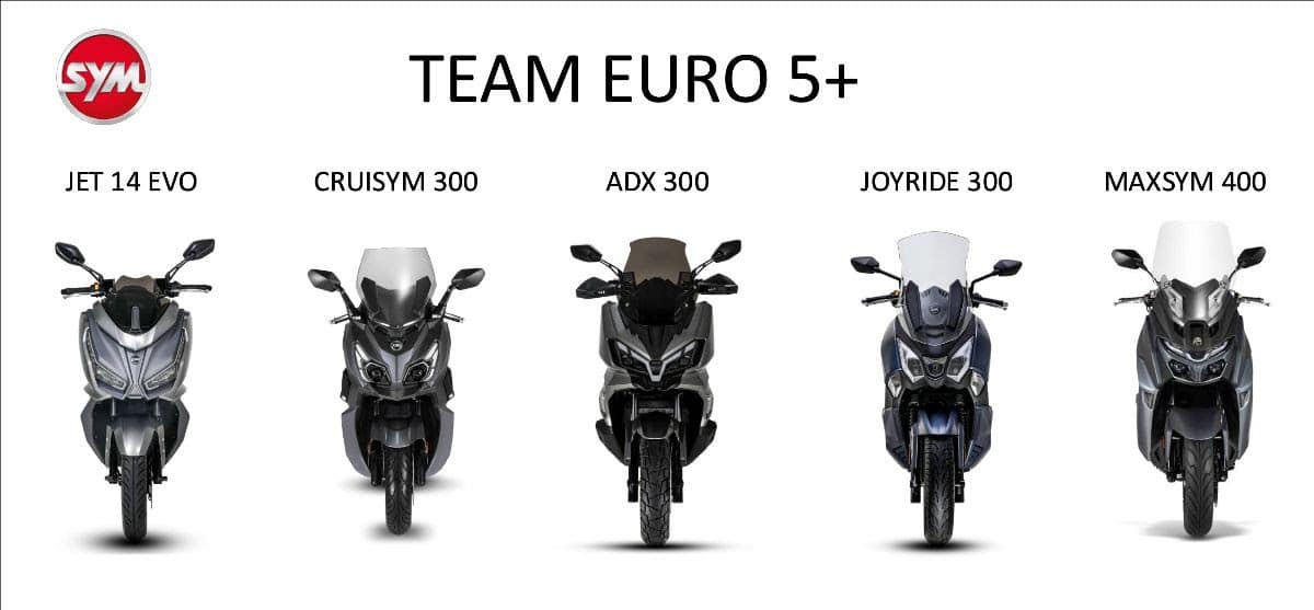 SYM: i cinque nuovi modelli per l'autunno 2024, tutti omologati Euro 5+